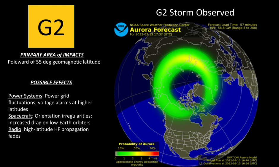 G2 Storm Observed | NOAA / NWS Space Weather Prediction Center